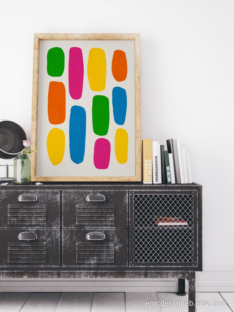 Bold Colorful Print Large Size Wall Art Nursery Decor - Etsy