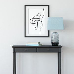 Large Wall Art Minimalist Line Art, Large Size Art Print, Oversize ...