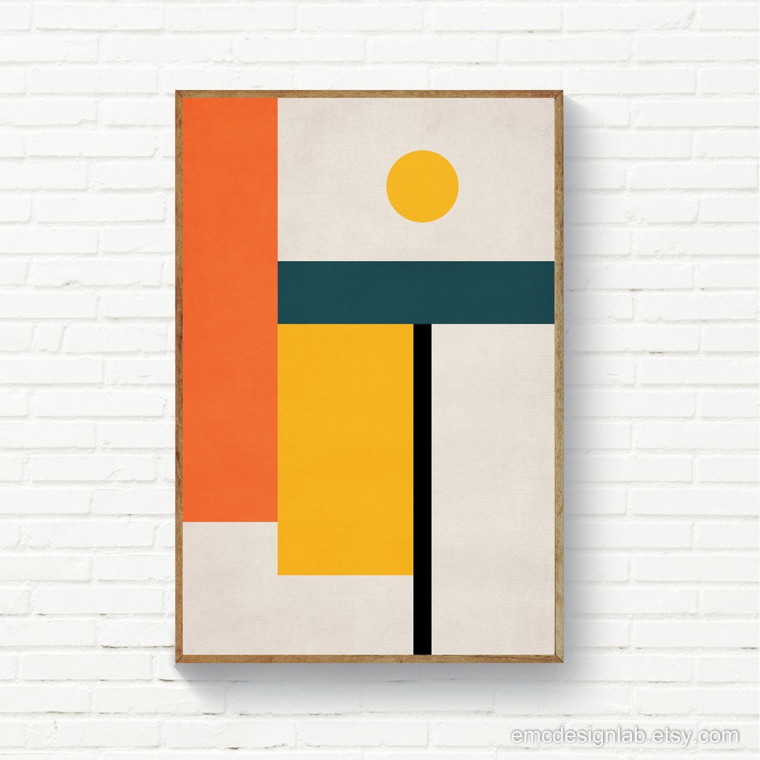 Arte abstracto geométrico, arte abstracto geométrico, impresión estilo ...