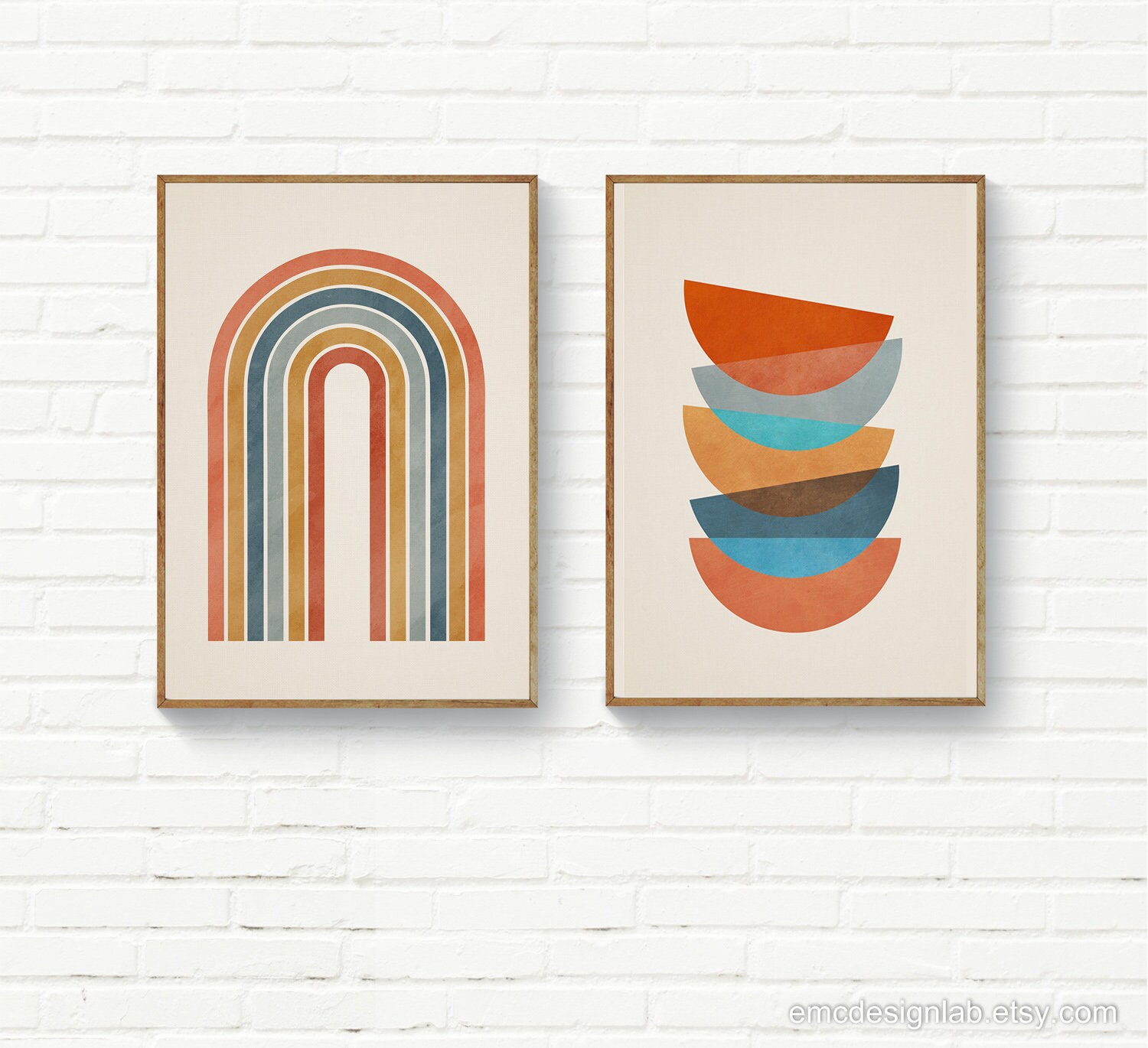 Geometric Colorful Boho Rainbow Print, Original Minimalist Print, LGBT ...