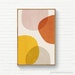 Mustard Beige Circles Wall Art, Yellow Burnt Orange Organic Shapes ...