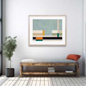 Geometric Horizontal Abstract Art Print Minimalist Wall Art - Etsy