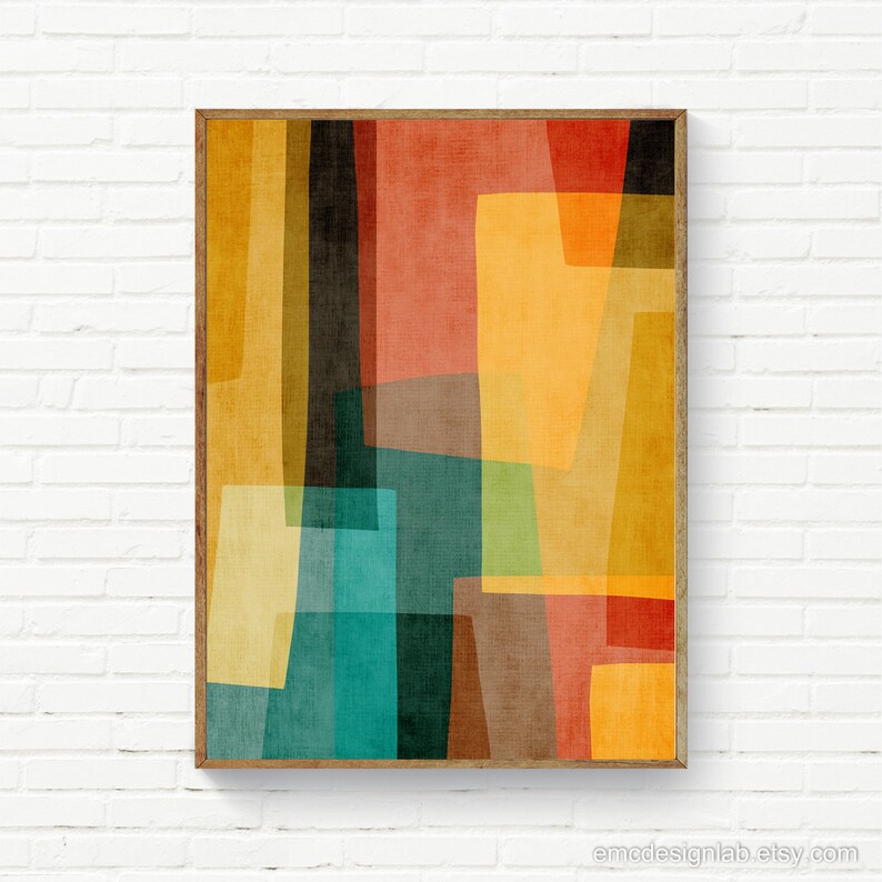 Abstract Unique Modern Wall Art, Living Room Abstract Art, Original ...