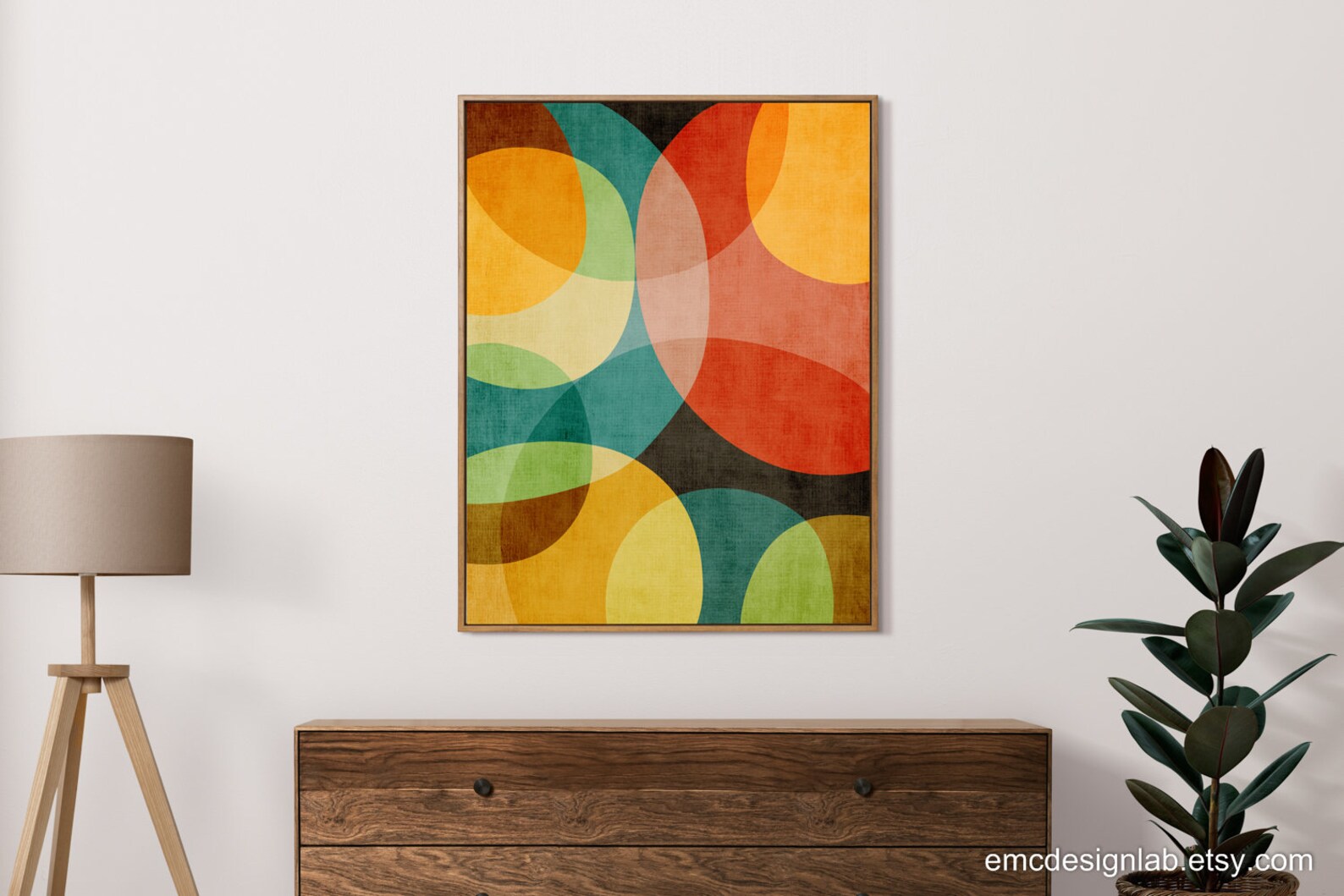 Bold Colorful Original Wall Art Multicolored Circles Modern - Etsy