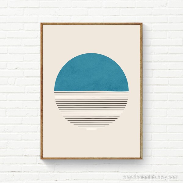 Modern Circle Art - Etsy
