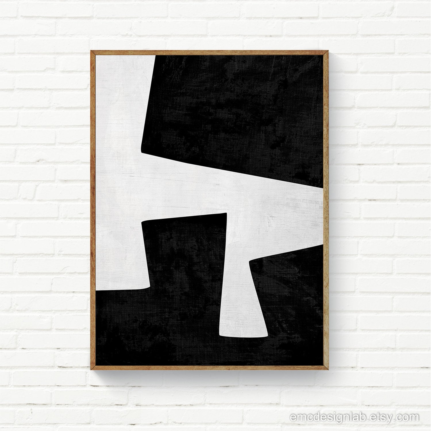 Abstract Geometric Art Black And White