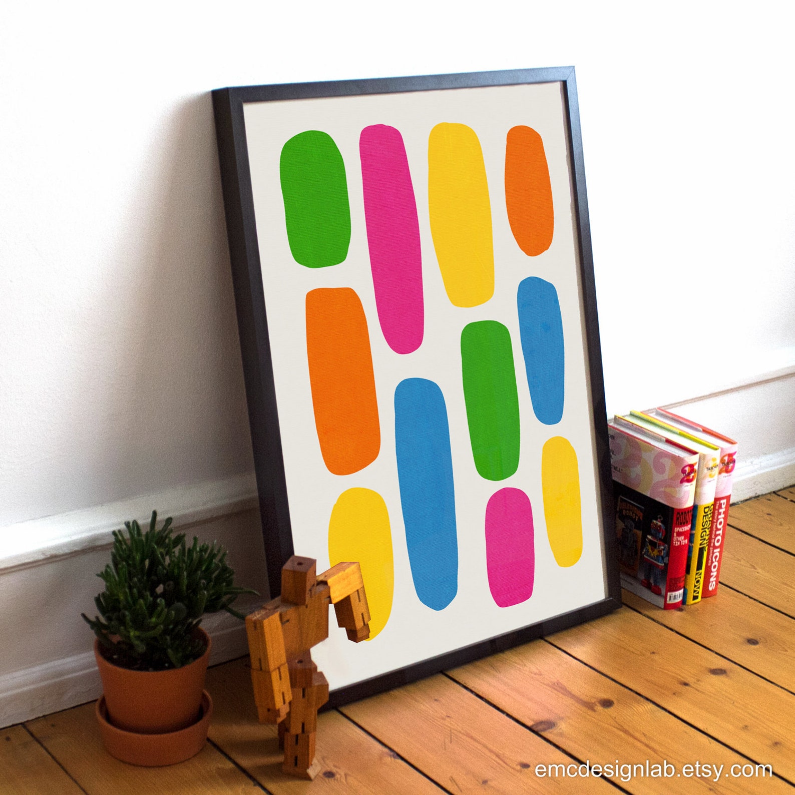 Bold Colorful Print Large Size Wall Art Nursery Decor - Etsy