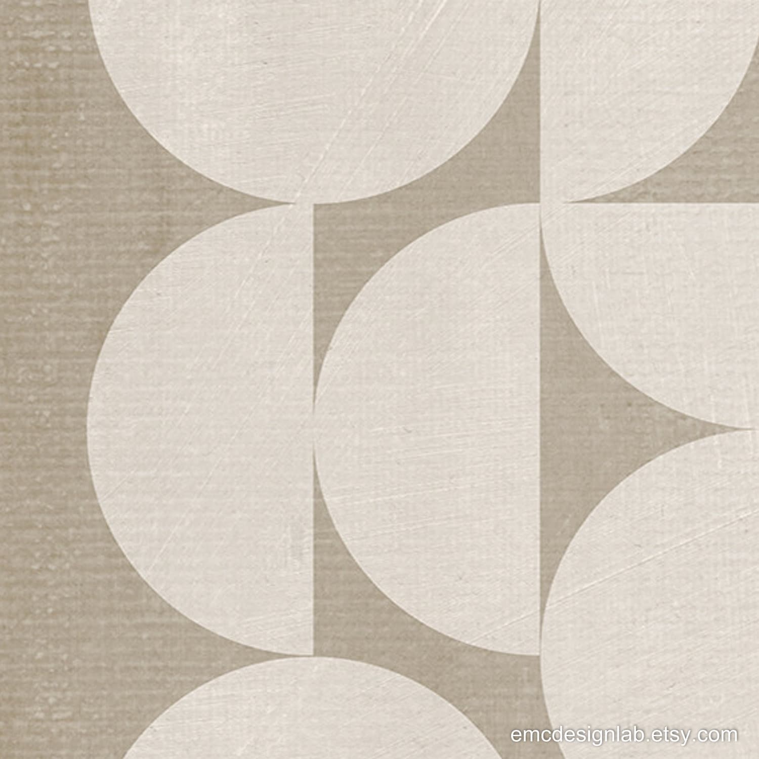 Beige Wall Art Decor, Beige Prints, Midcentury Beige Print, Minimalist ...