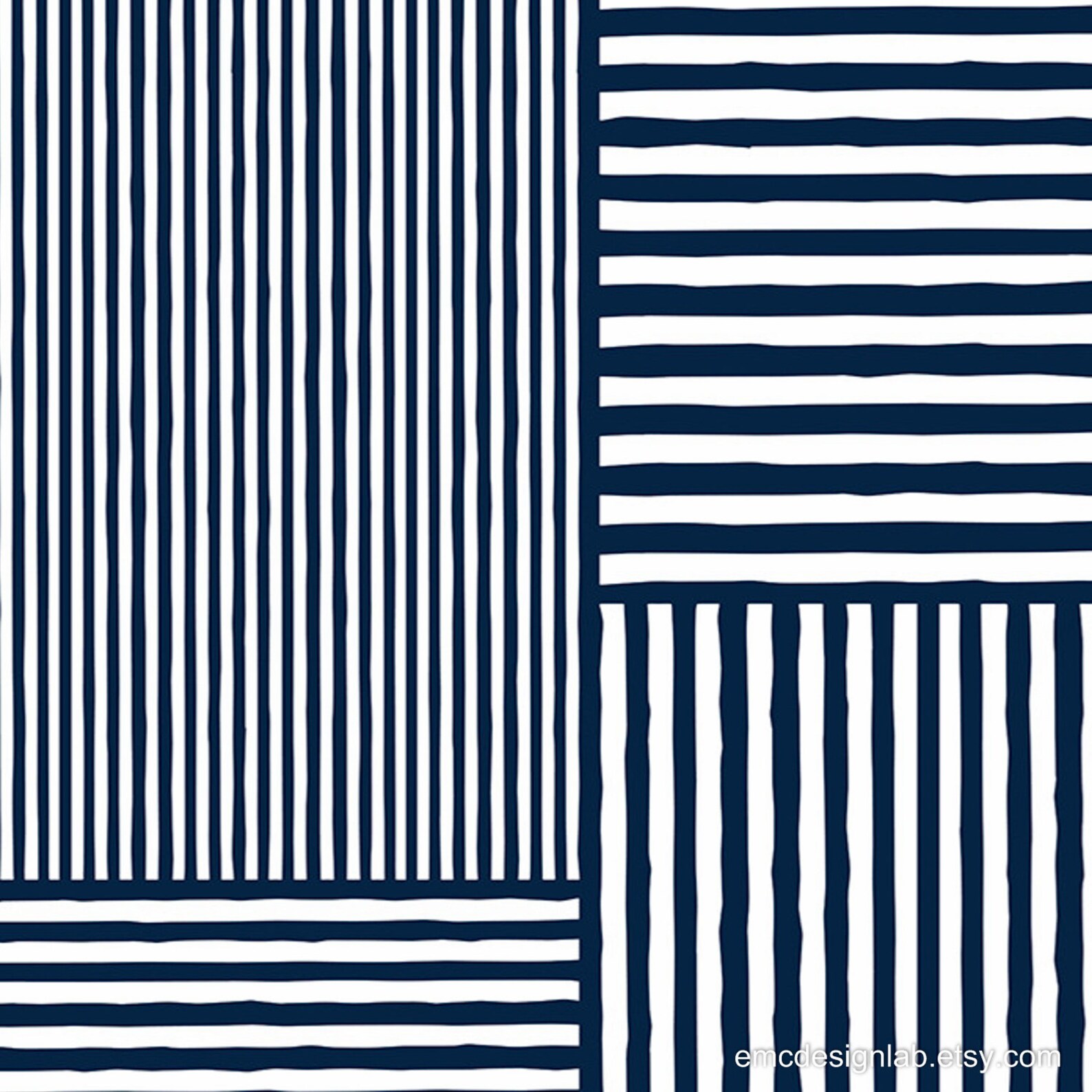 Navy Blue Lines Wall Art White Lines Navy Background | Etsy