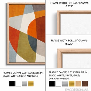 Set of 2 Mid-century Modern Art Prints Abstract MCM Wall Art Also as ...