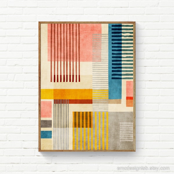 Color Block Art - Etsy