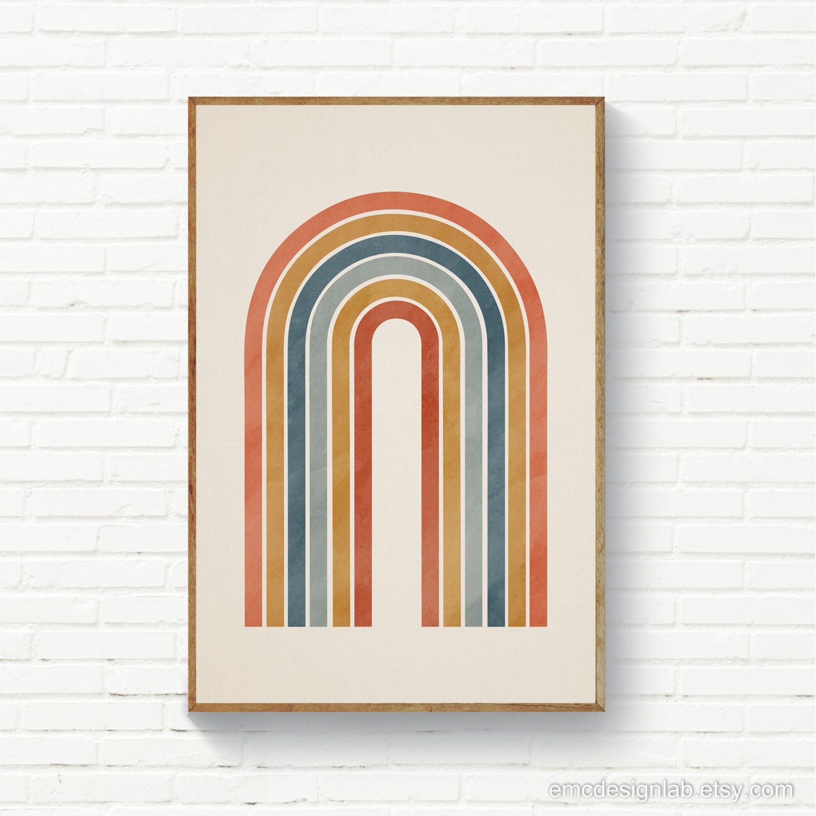 Geometric Colorful Boho Rainbow Print, Original Minimalist Print, LGBT ...