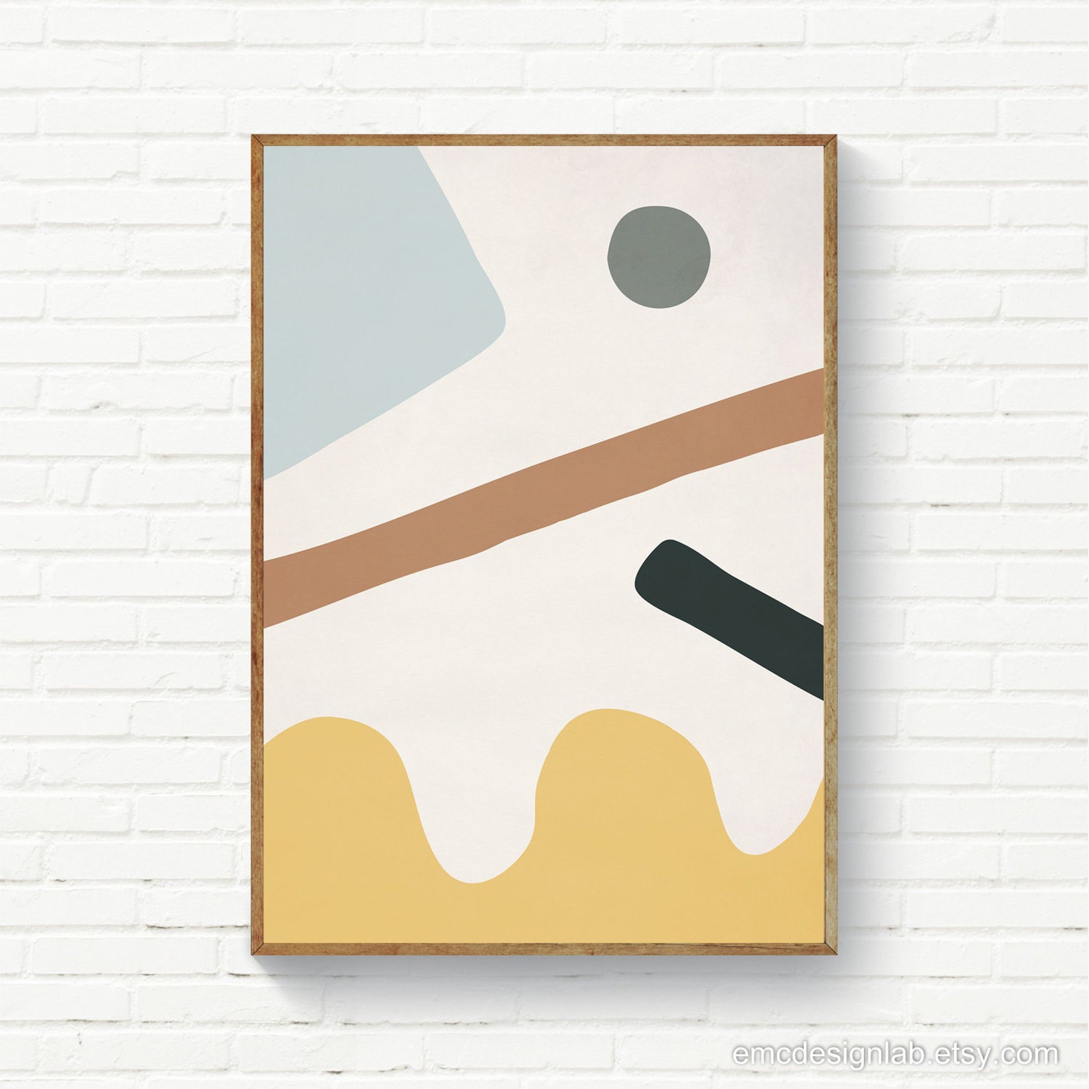 Abstract Minimalist Wall Art Geometric Abstract Original Art Etsy