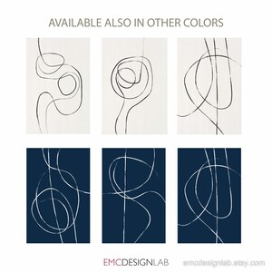 Minimalist Burnt Orange Rust Line Art, Line Art Print, Boho Living Room ...