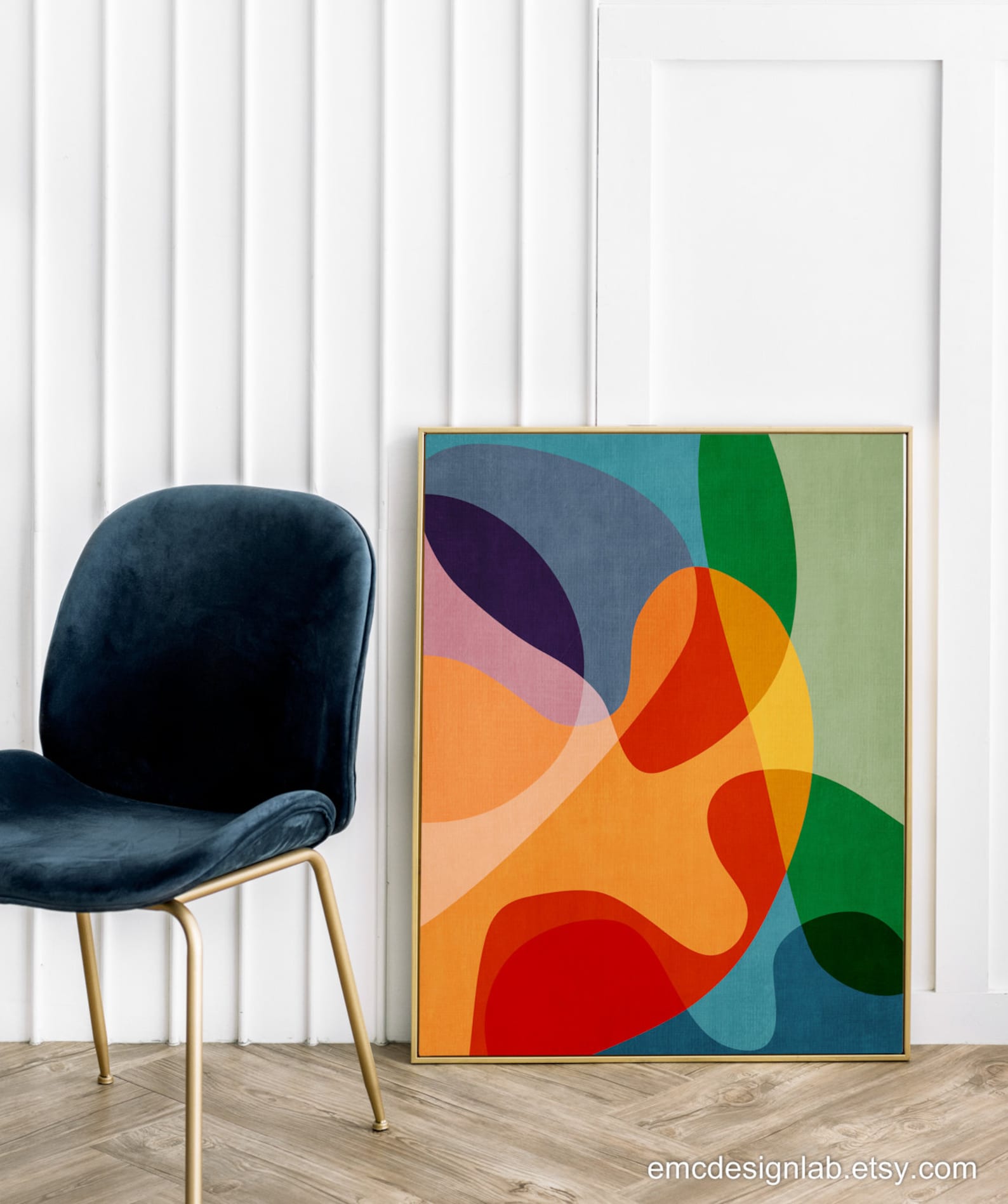 Colorful Modern Art Vibrant Colors Abstract Print Colorful - Etsy