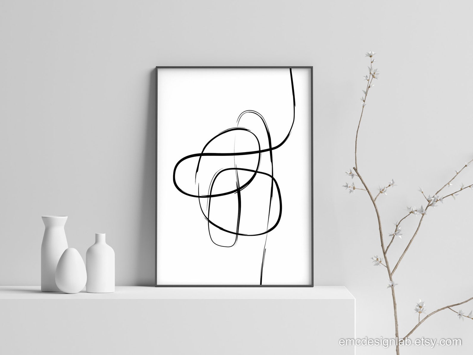 Large Wall Art Minimalist Line Art Large Size Art Print | Etsy