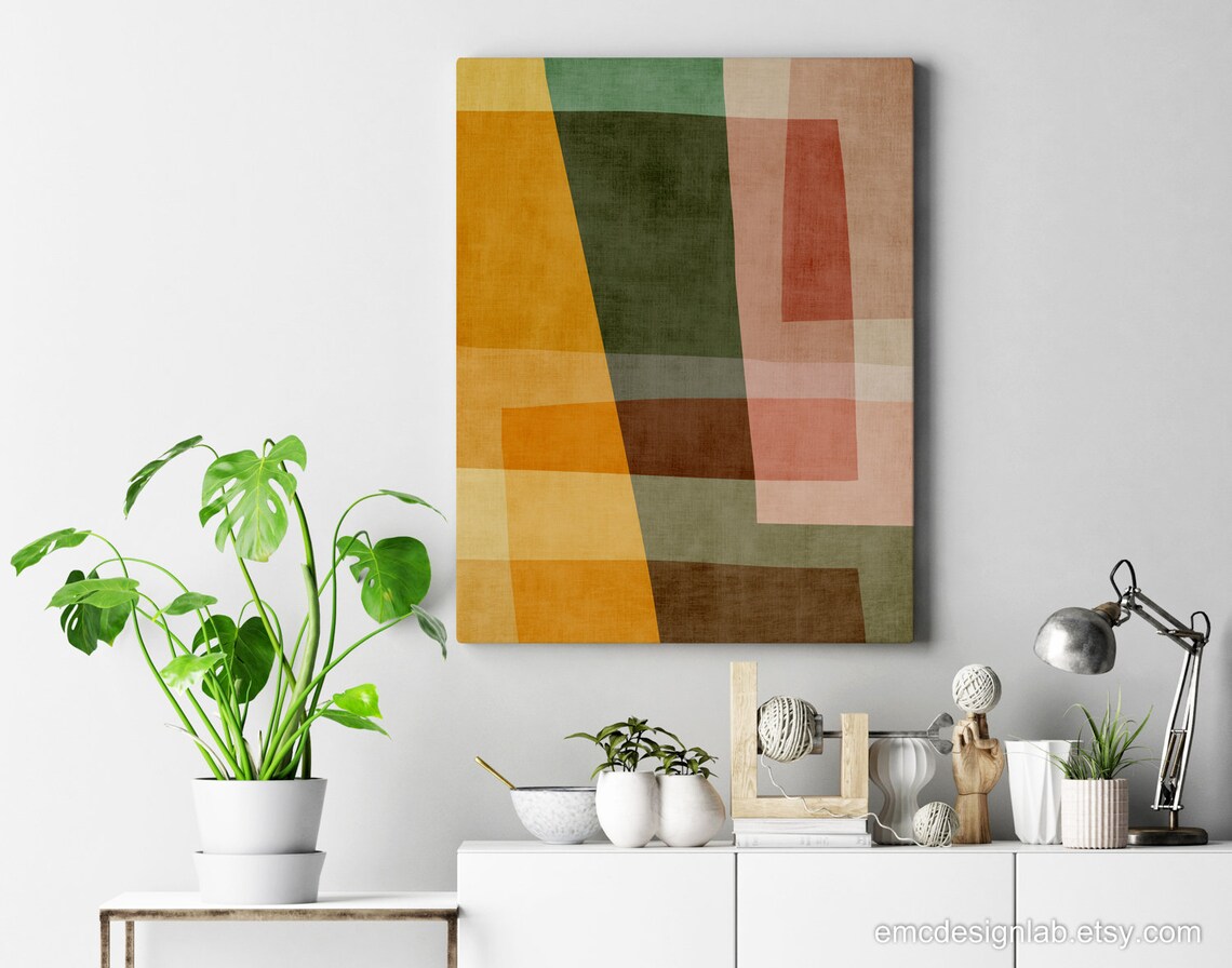 Abstract Modern Artwork Fall Colors / Digital Painting Modern - Etsy