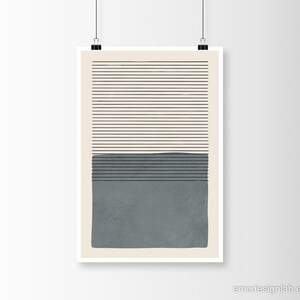 Gray Color Block Wall Art Minimalist Lines Print Gray Wall - Etsy