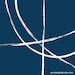 Line Art Navy Blue Print, Abstract Minimalist Wall Art Print, Line Art ...