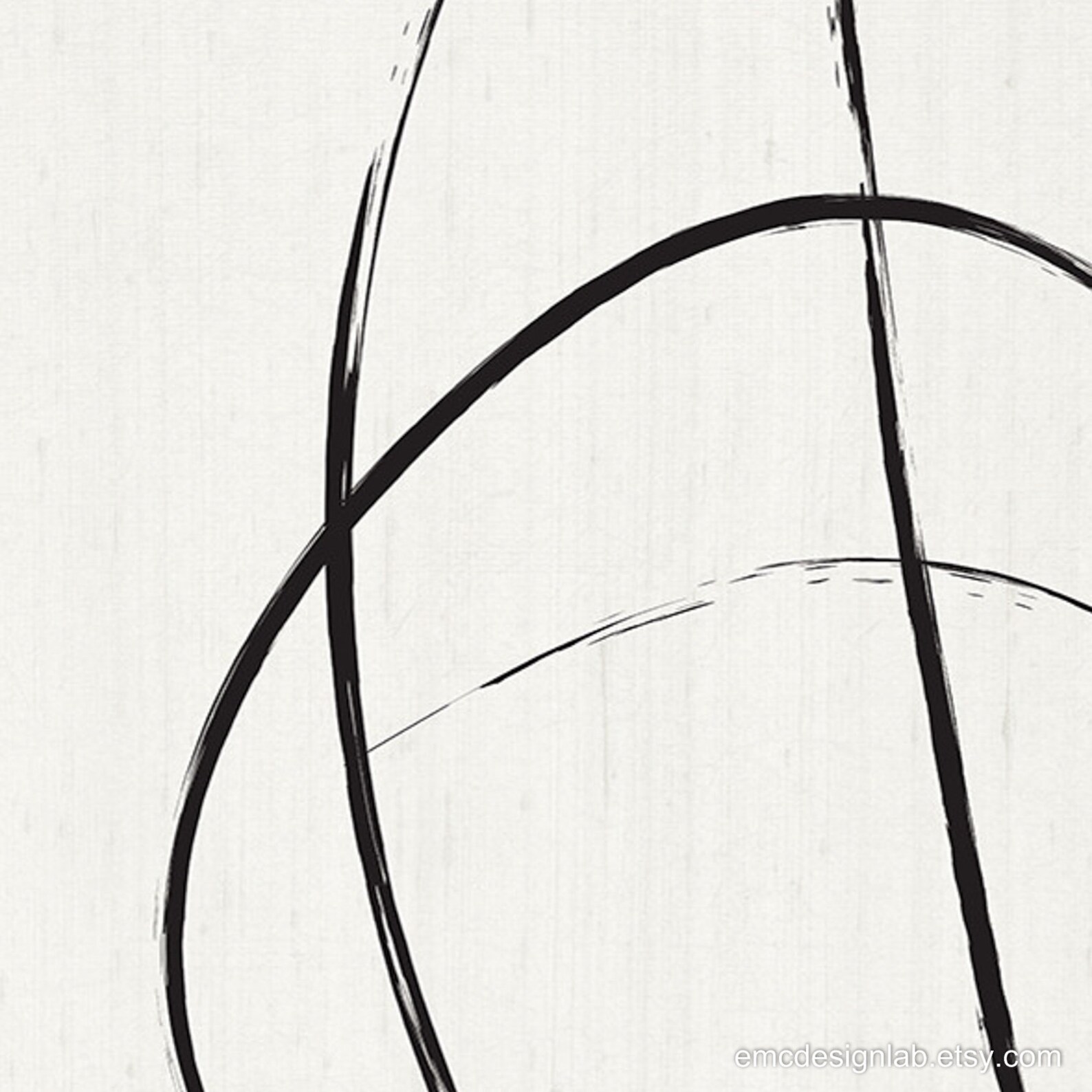 Abstract Large Size Line Art, Minimalist Printable Line Art, Mid ...