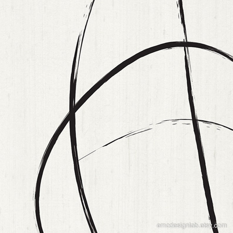Abstract Large Size Line Art, Minimalist Printable Line Art, Mid ...