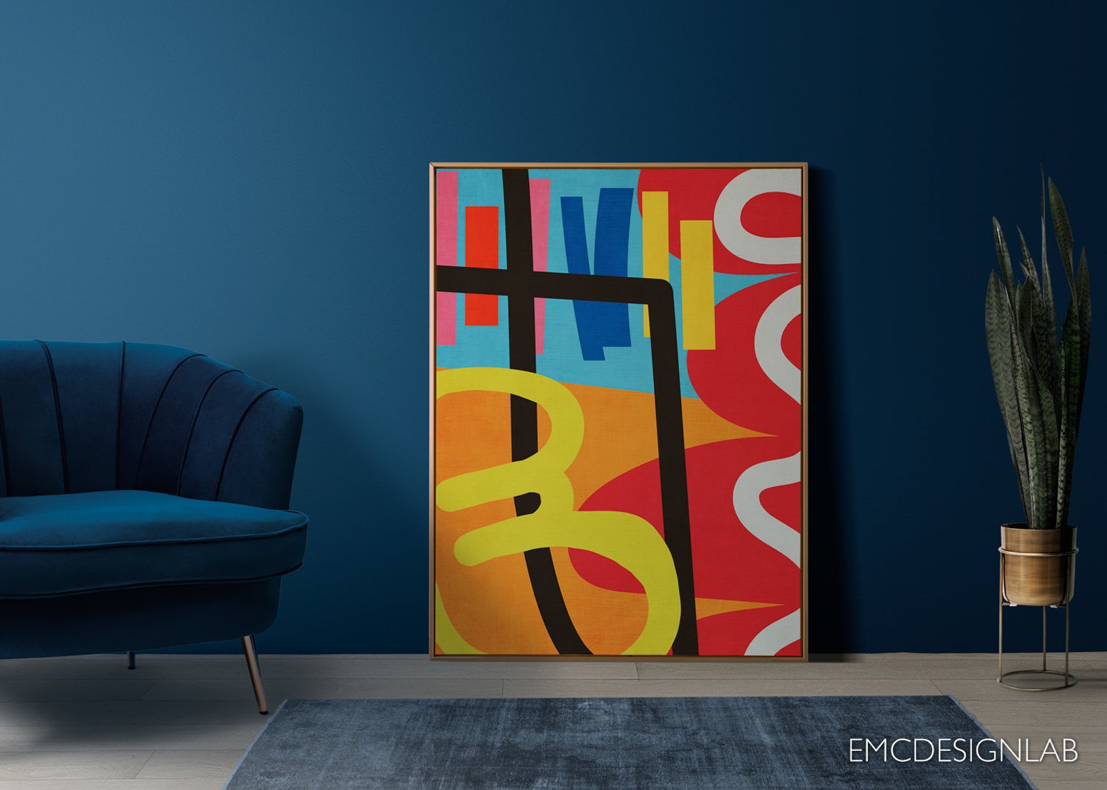 Abstract Bold Wall Art Print Original Artwork - Etsy