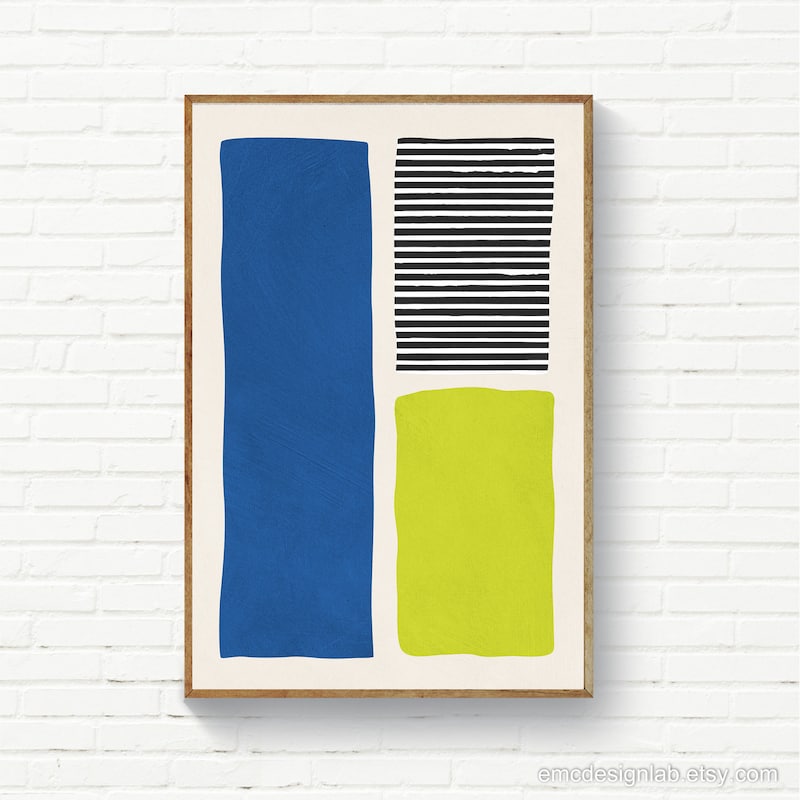 Chartreuse and Navy - Etsy