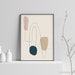 Beige Abstract Line Art Minimal Line Art Simple Wall Art - Etsy