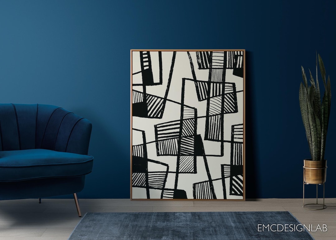 Minimalist Modern Line Art, Minimal Wall Art, Contemporary Print ...