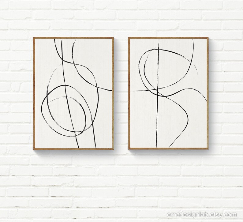 Abstract Large Size Line Art Minimalist Printable Line Art | Etsy