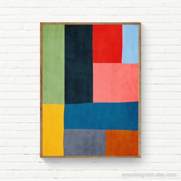 Primary Color Print - Etsy