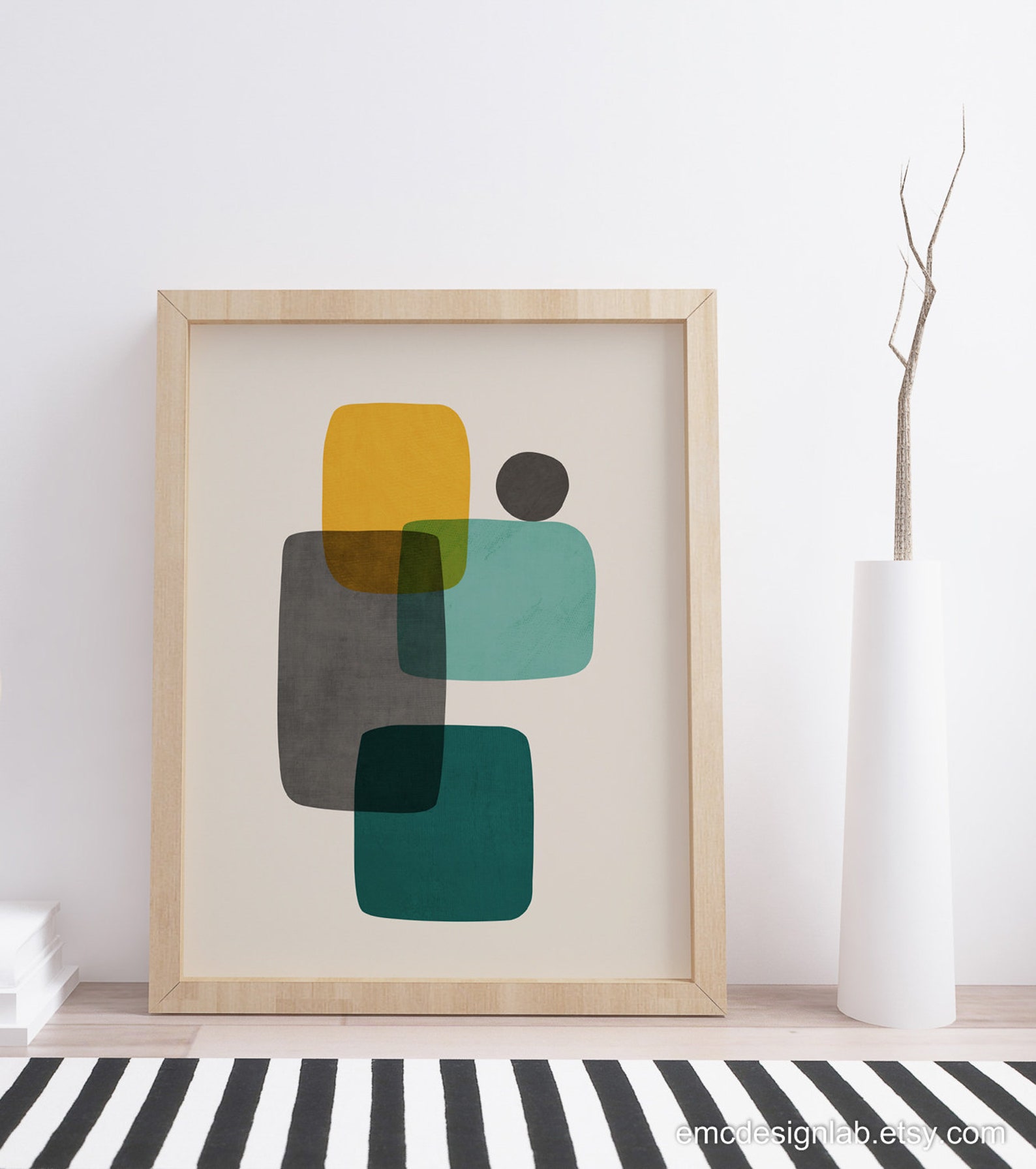 Organic Shapes Abstract Print, Printable Original Art, Modern Prints ...