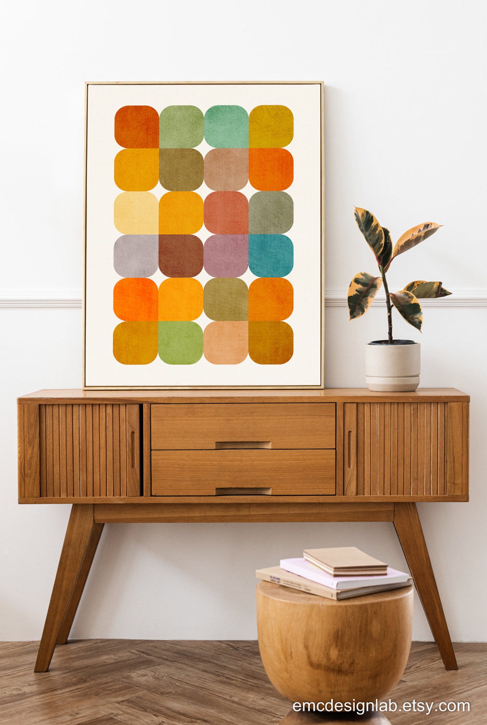 Colorful Modern Wall Art Original Abstract MCM Print Warm - Etsy Colorful Modern Wall Art Original Abstract MCM Print Warm - Etsy