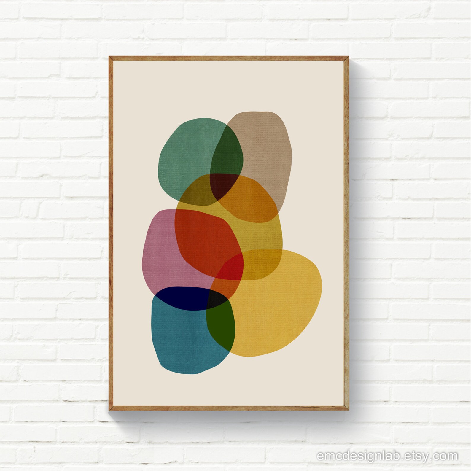 Colorful Modern Print, Mid-century Poster, Modern Living Room, Print ...