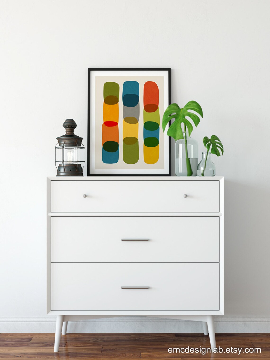 MCM Colorful Print Original Wall Art Modern Abstract Modern - Etsy MCM Colorful Print Original Wall Art Modern Abstract Modern - Etsy