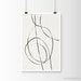Abstract Large Size Line Art, Minimalist Printable Line Art, Mid ...