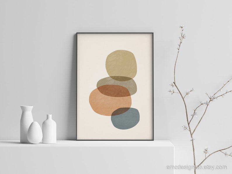 Abstract Neutral Wall Art Neutral Colors Wall Art Print | Etsy