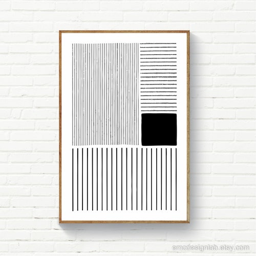 Black & White Minimalist Poster Modern Minimalism Print - Etsy