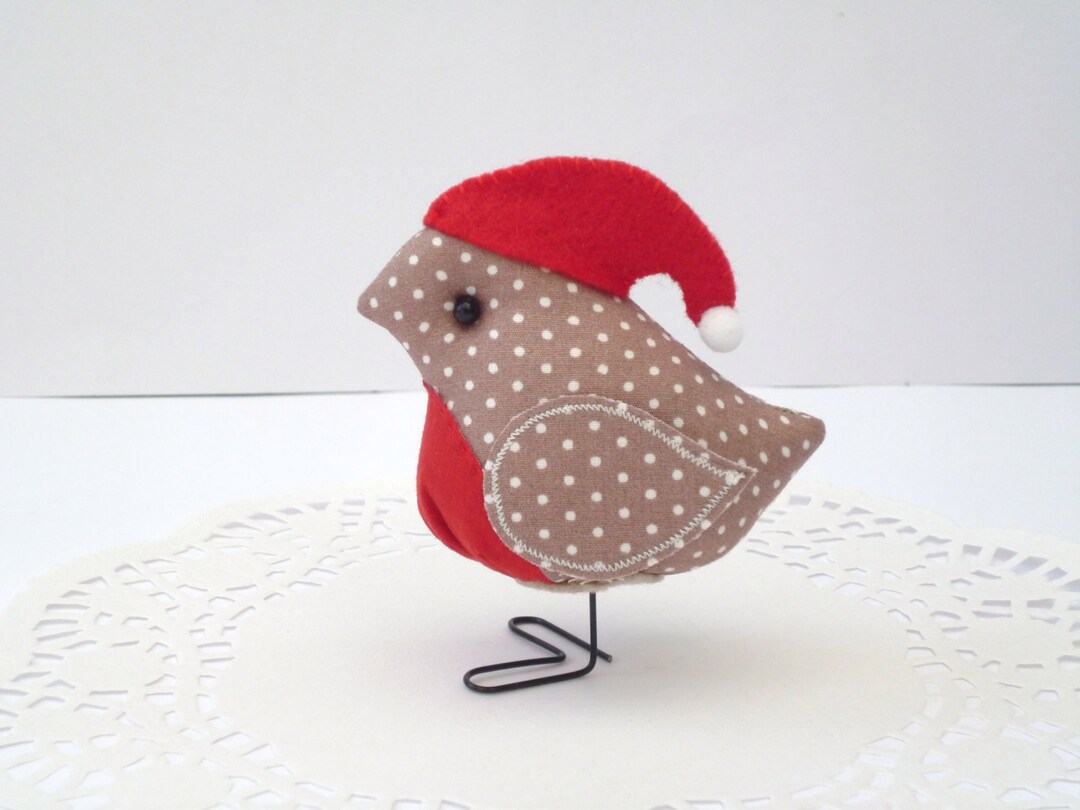 Fabric Christmas Robin NEW - Etsy UK