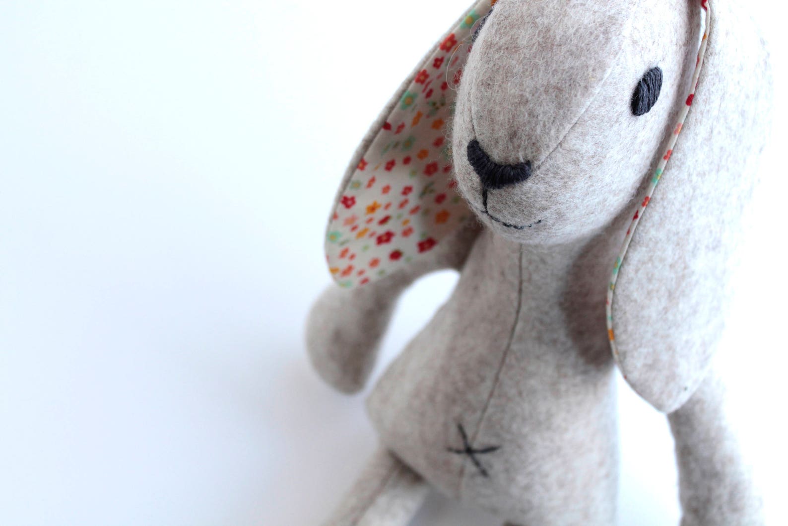 Rabbit sewing pattern pdf for instant download, bunny rabbit diy ...