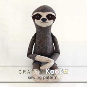 Sloth Pattern, Sewing Pattern Pdf, Toy Sewing Pattern, Soft Toy Pattern ...