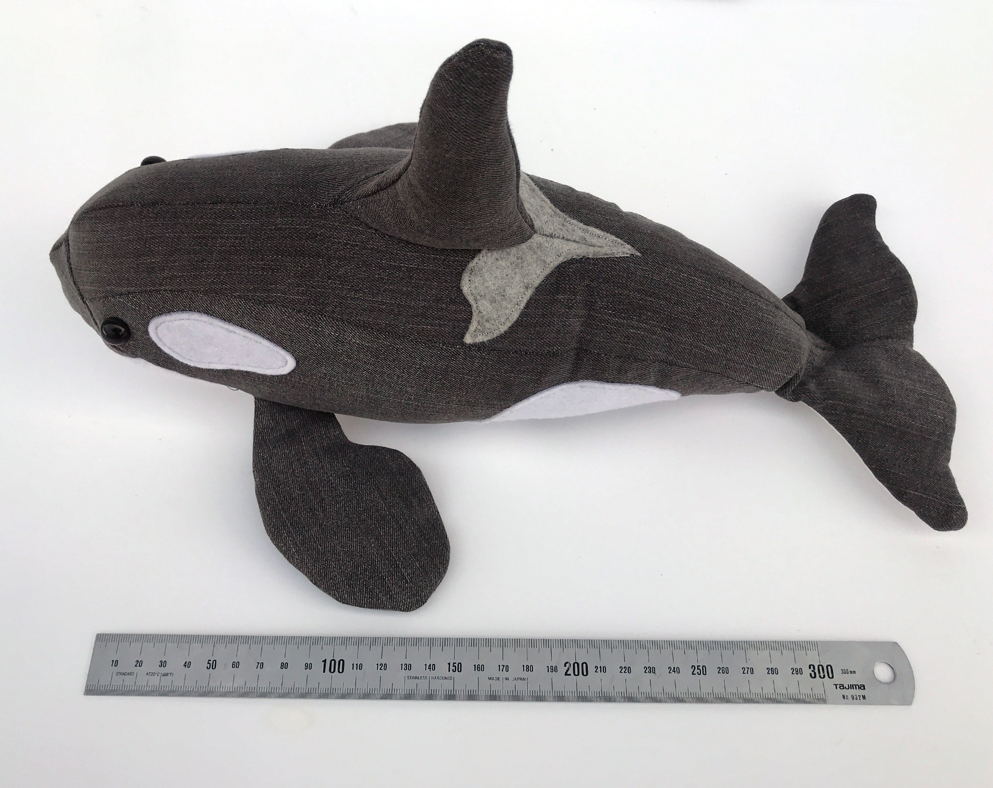 Orca Plush Toy Sewing Pattern Pdf With Appliqué Detailing. | Etsy UK