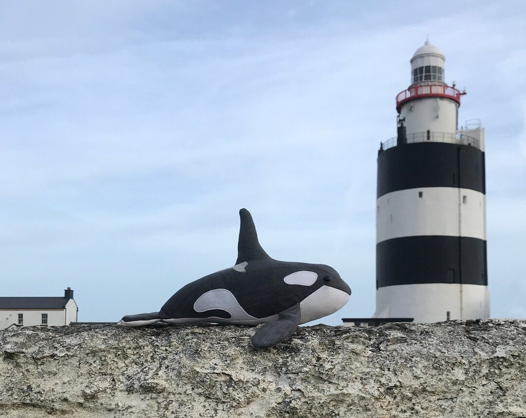 Orca Sewing Pattern With Appliqué Detailing. Sew Your Own Whale Pdf Toy ...