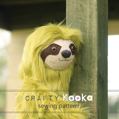 Sloth Plush Sewing Pattern Soft Toy PDF Pattern and - Etsy