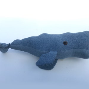Denim Whale Plush Toy Sewing Pattern: Beginner PDF Tutorial - Etsy