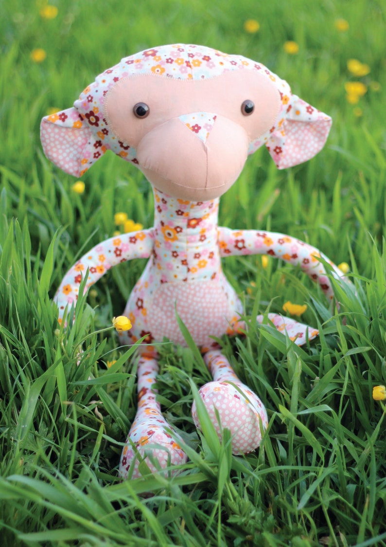 Monkey Sewing Pattern Soft Toy PDF Instant Download Sewing | Etsy