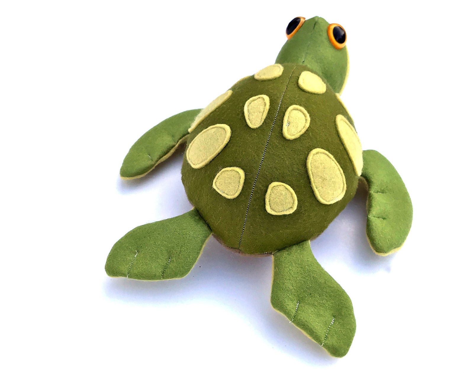 Turtle Plush Toy Sewing Pattern With Appliqué Detailing. - Etsy