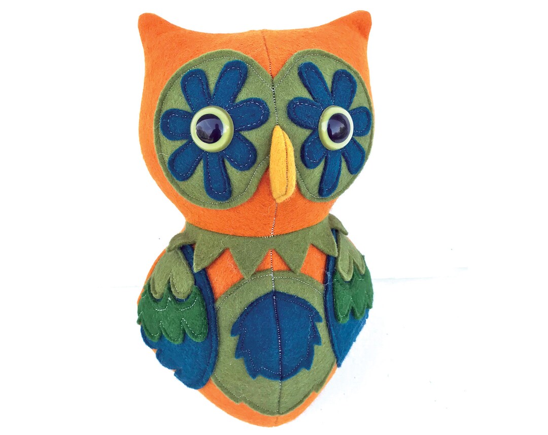 Owl Pdf Sewing Pattern for Instant Download. Owl Diy Tutorial With ...