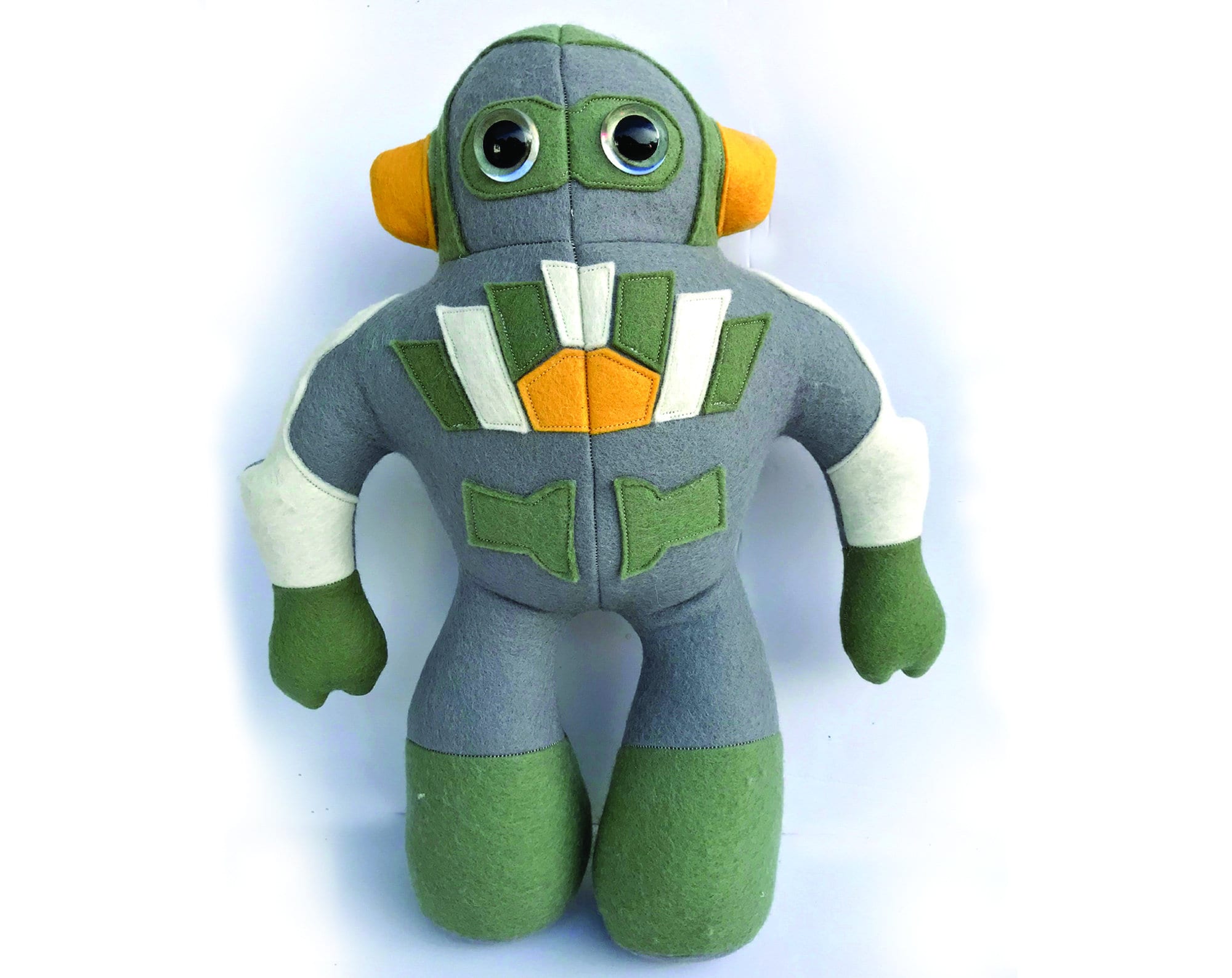 B-movie Robot plush toy sewing pattern with appliqué | Etsy France