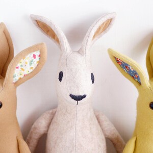 Bunny Rabbit Sewing Pattern Bundle, From Left to Right, Floppy Ear ...